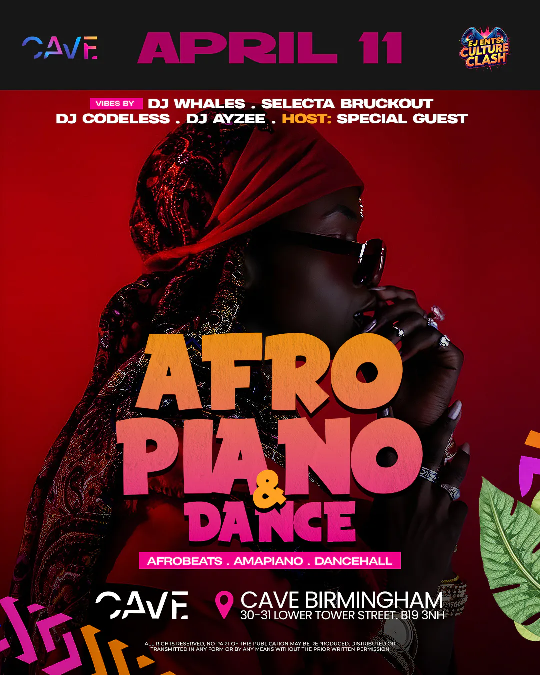 AFRO PIANO & DANCE at Cave, Birmingham on 11th Apr 2025 | Fatsoma