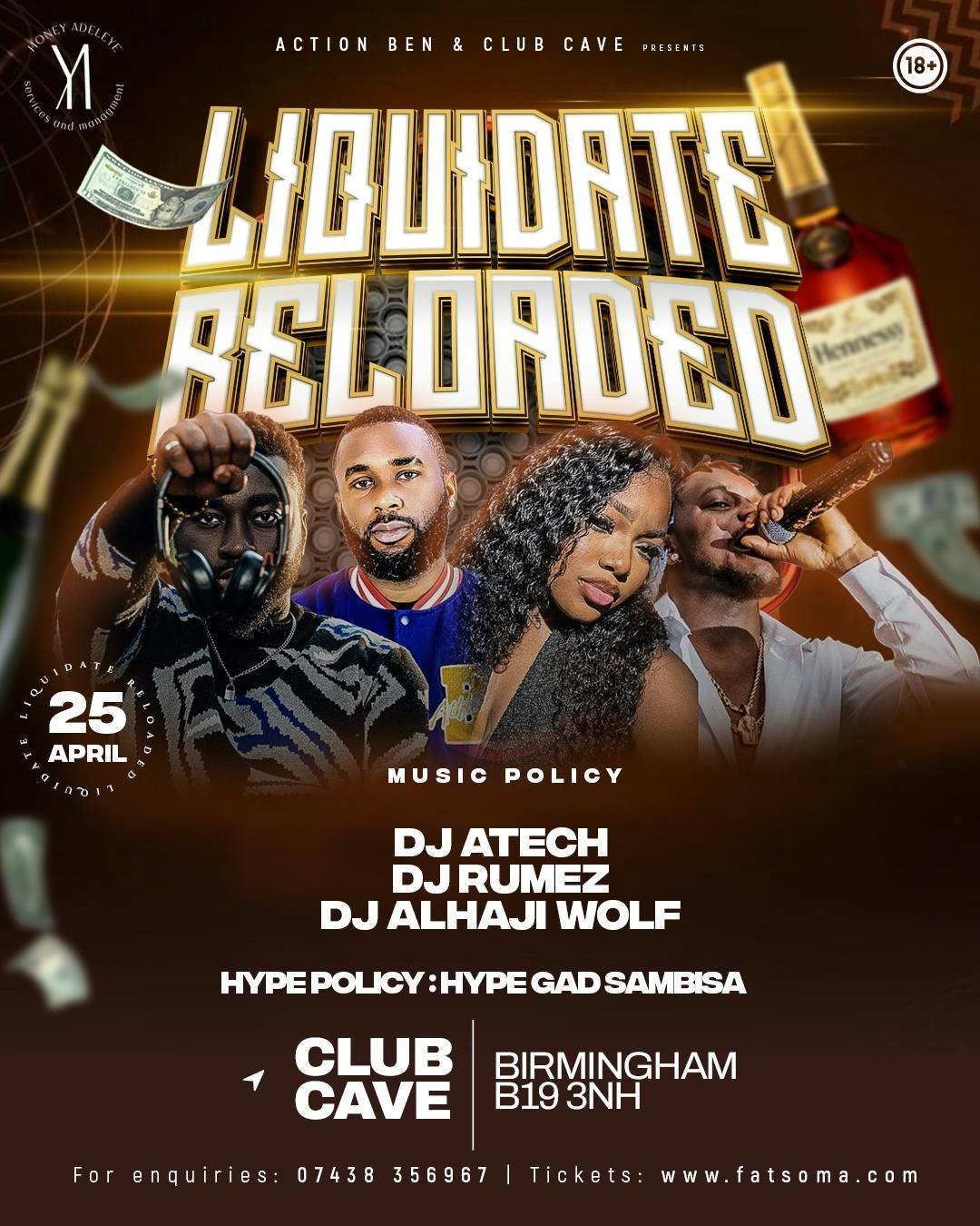 LIQUIDATE RELOADED 💸💶 at Cave, Birmingham on 25th Apr | Fatsoma