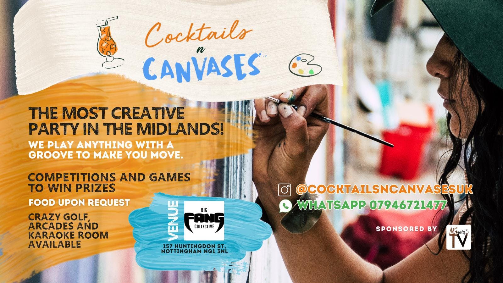 Cocktails N Canvases x Golf Fang 'Mood-boards and Masterpieces' Sip and ...