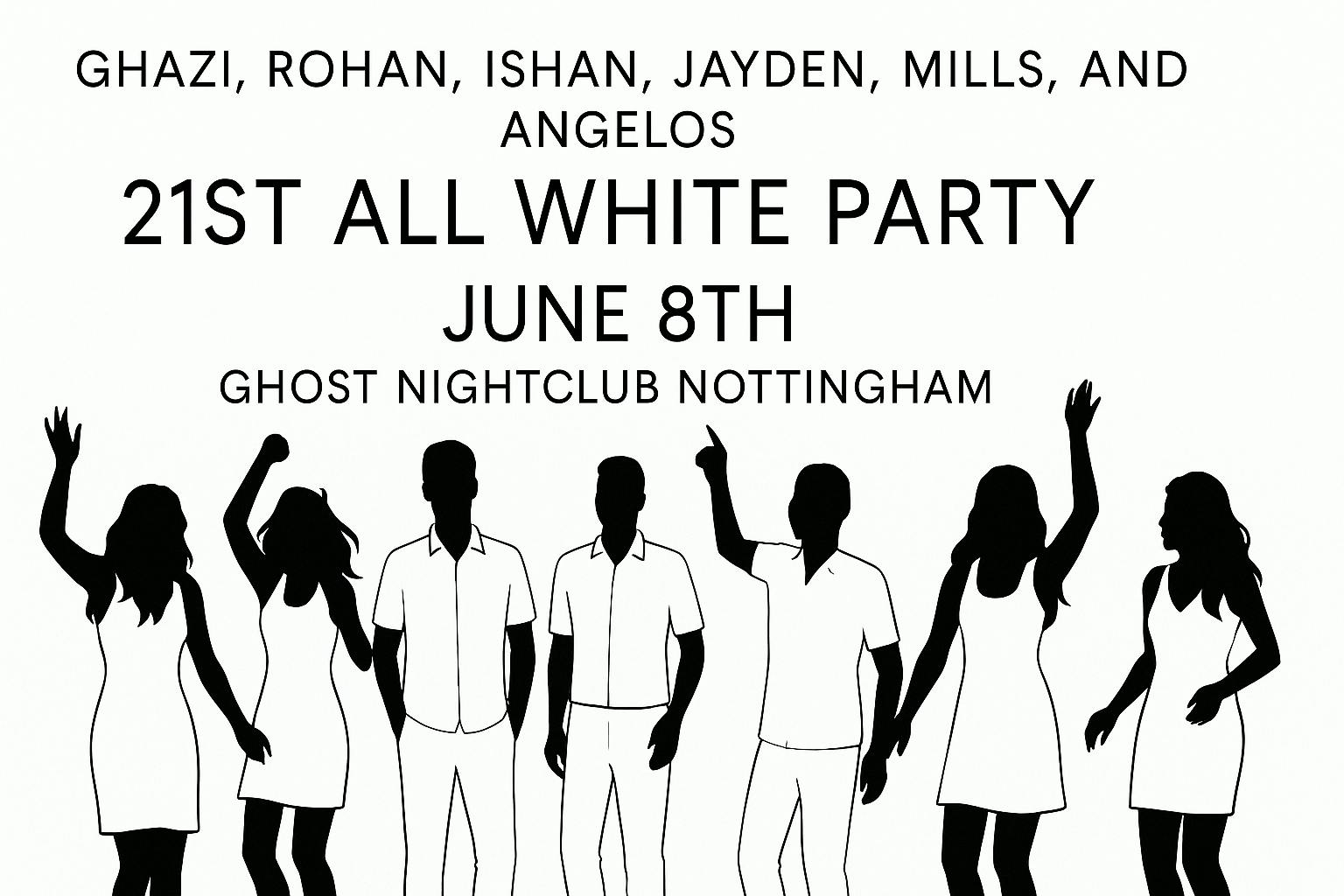 All White Party @Ghost Nightclub Nottingham - Sunday 8th June at Ghost ...