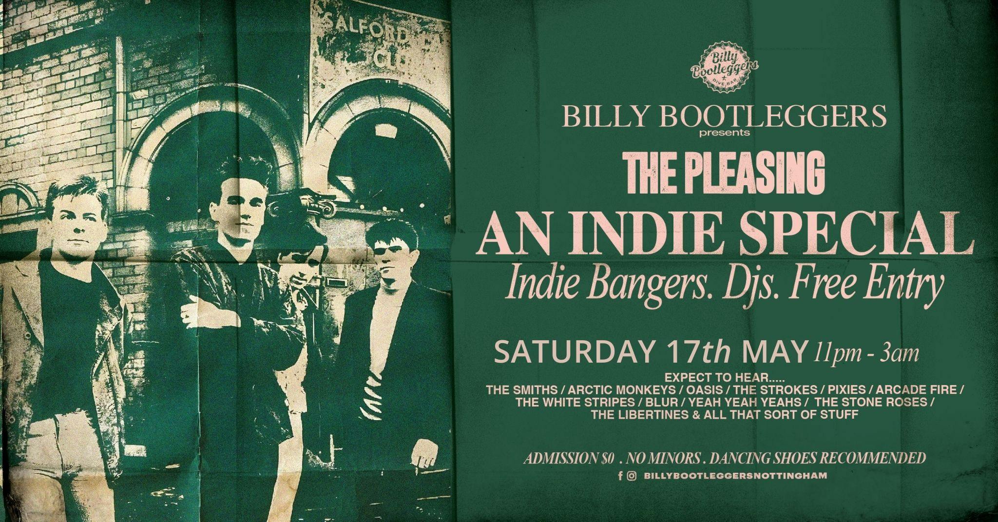 AN INDIE SPECIAL - The Pleasing at Billy Bootleggers Nottingham ...