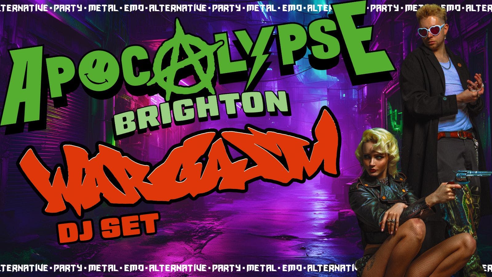Apocalypse Brighton - WARGASM UK DJ SET - Metal / Emo / Alternative ...