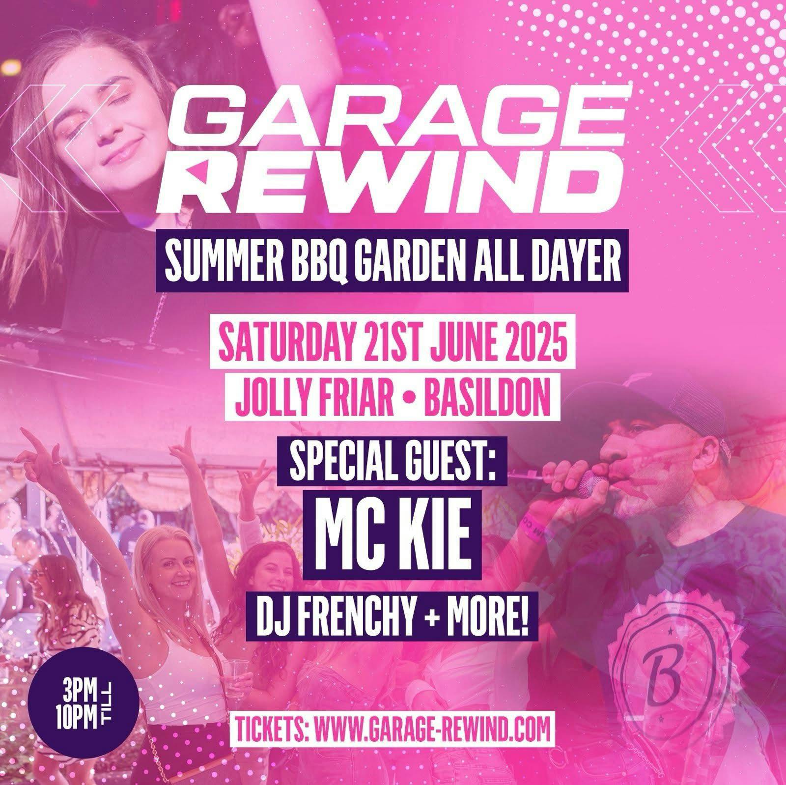 Garage Rewind Summer Garden Party at The Jolly Friar, Basildon on 21st ...
