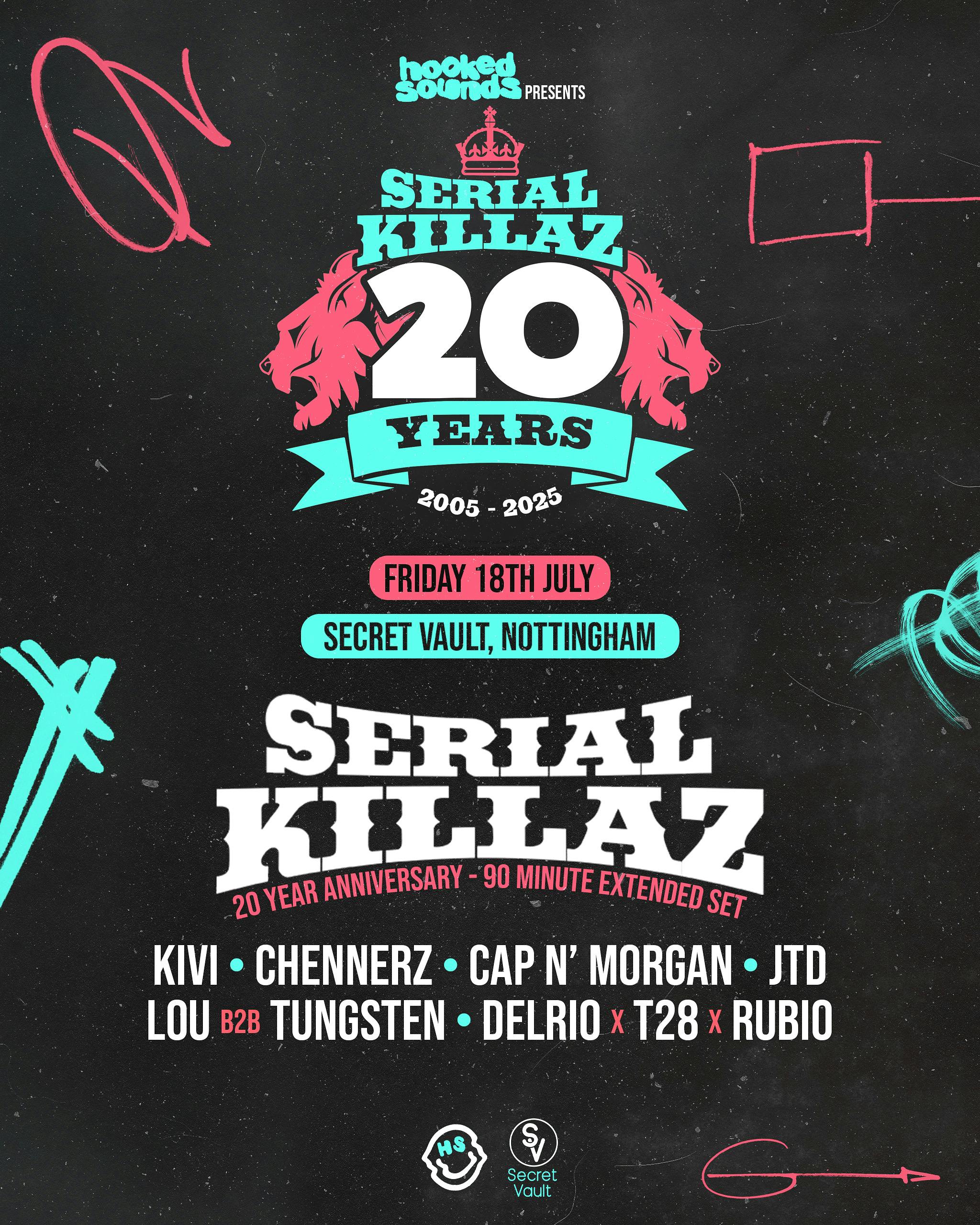 (DNB RAVE) Hooked Presents 20 Years of Serial Killaz (90 Min Extended ...