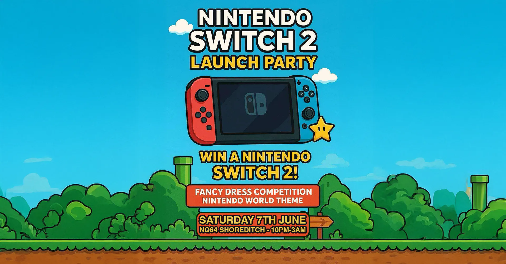 Nintendo Switch 2 Launch Party (London) at NQ64 Shoreditch, London on ...