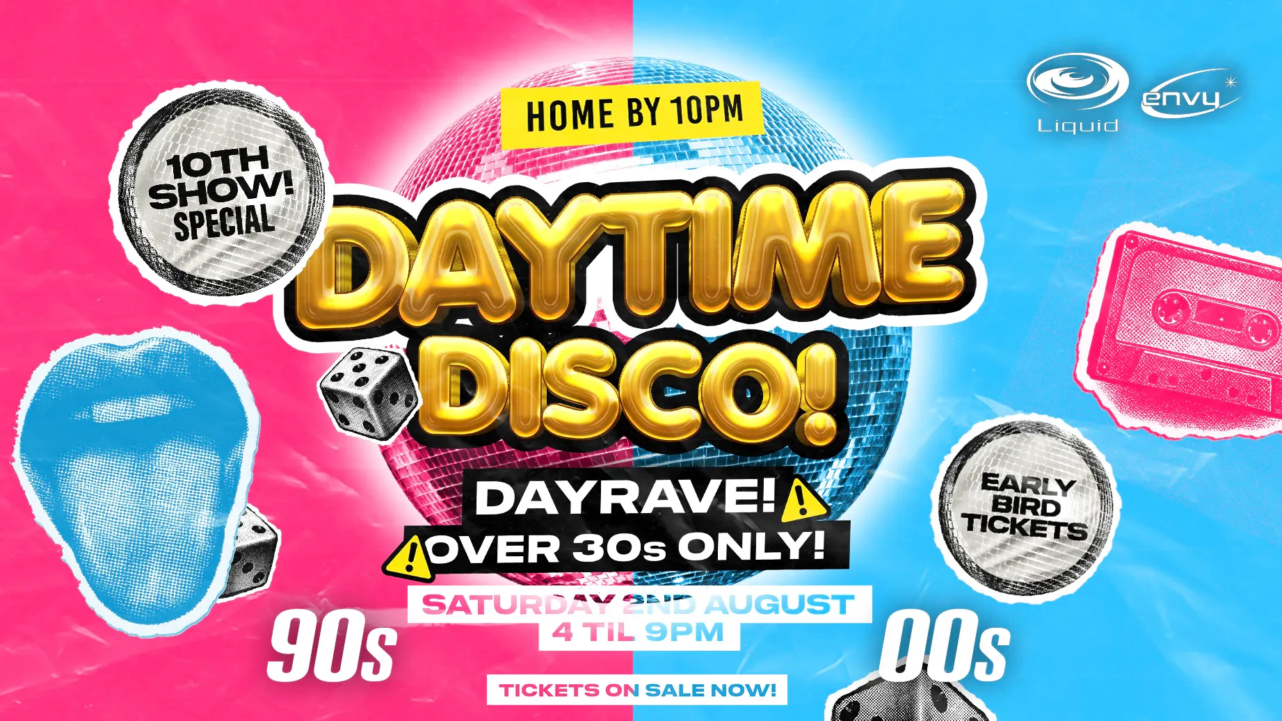 SATURDAY AFTERNOON DISCO OVER 30s : DAYRAVE at Liquid & Envy Oldham ...