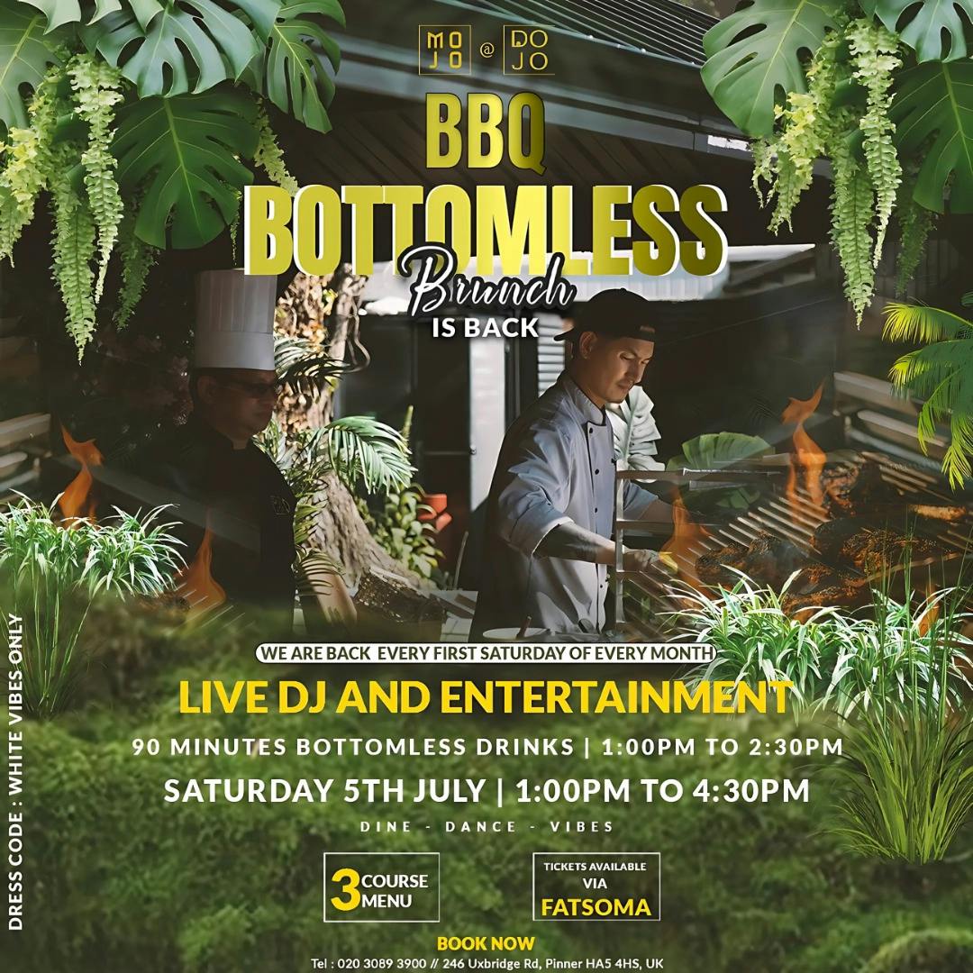 Mojo @ Dojo Bottomless Brunch at Dojo Restaurant - Hatchend, Pinner ...