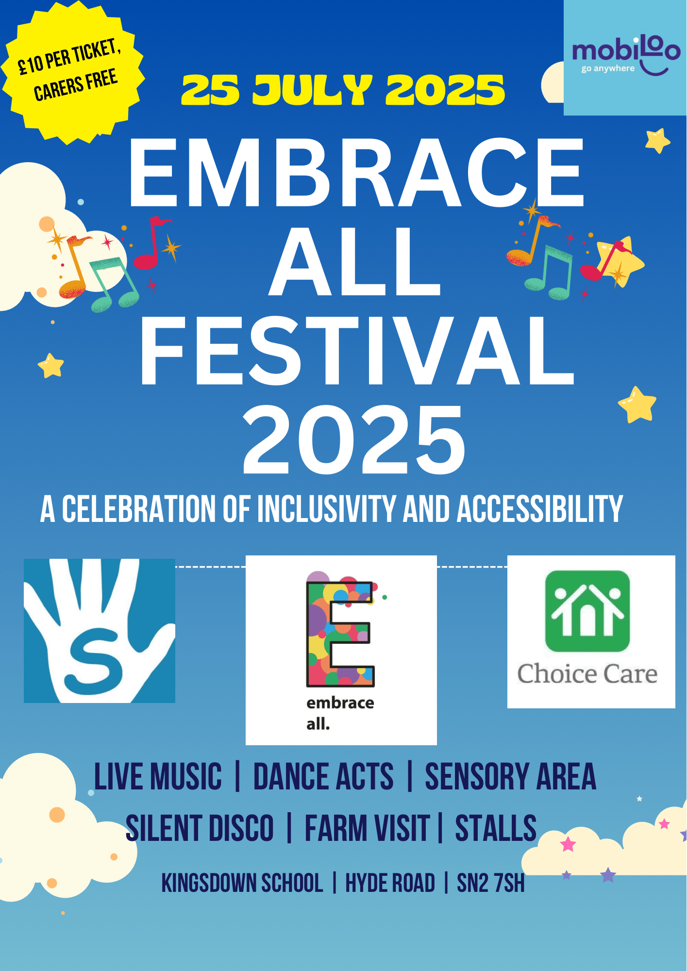 Embrace All Festival at Kingsdown School (RLT), Swindon on 25th Jul ...