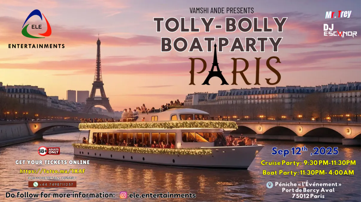 Tolly-Bolly BOAT PARTY PARIS by ele.entertainments at Péniche de l ...
