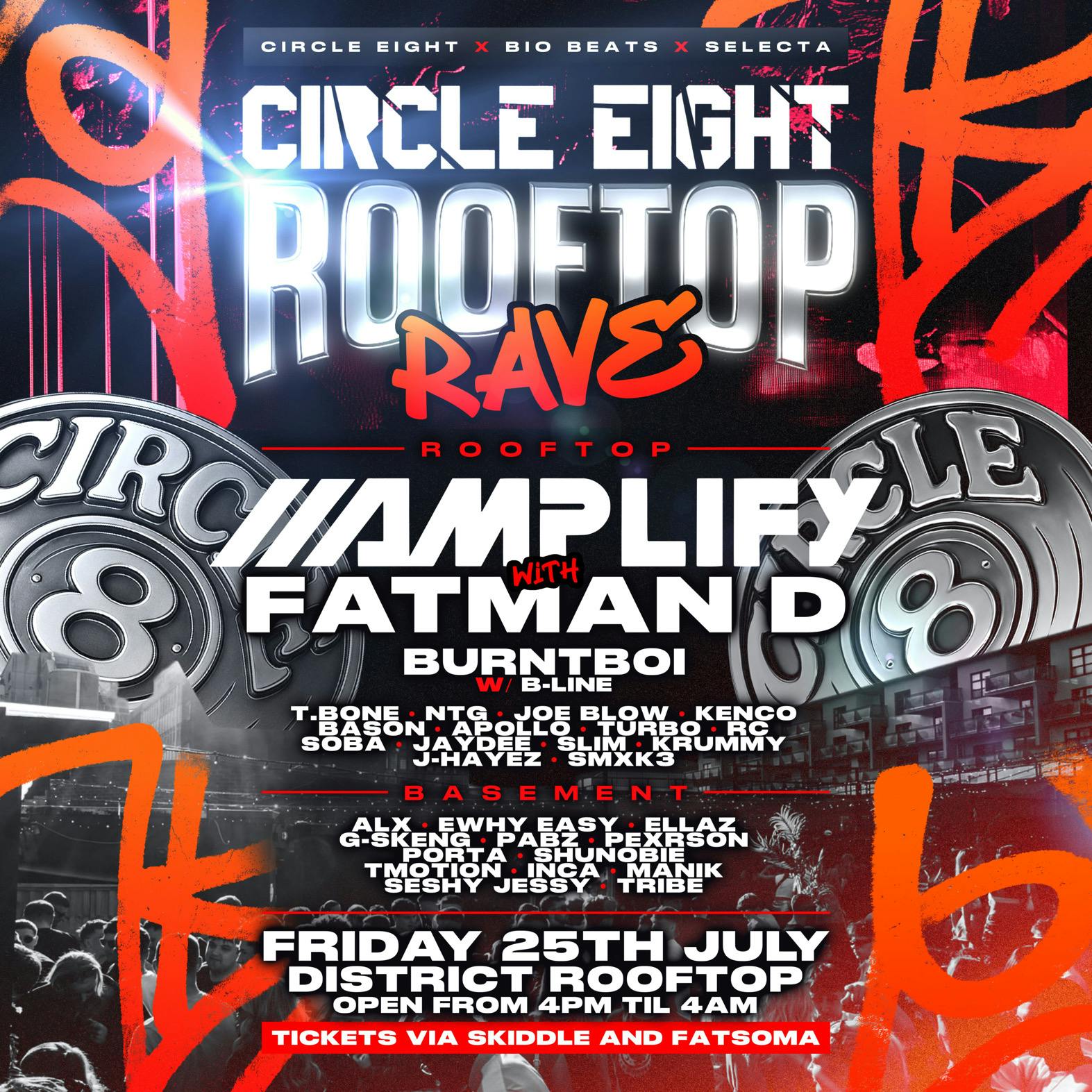 Circle Eight Rooftop Rave 2025 at District Cardiff, Cardiff on 25th Jul ...