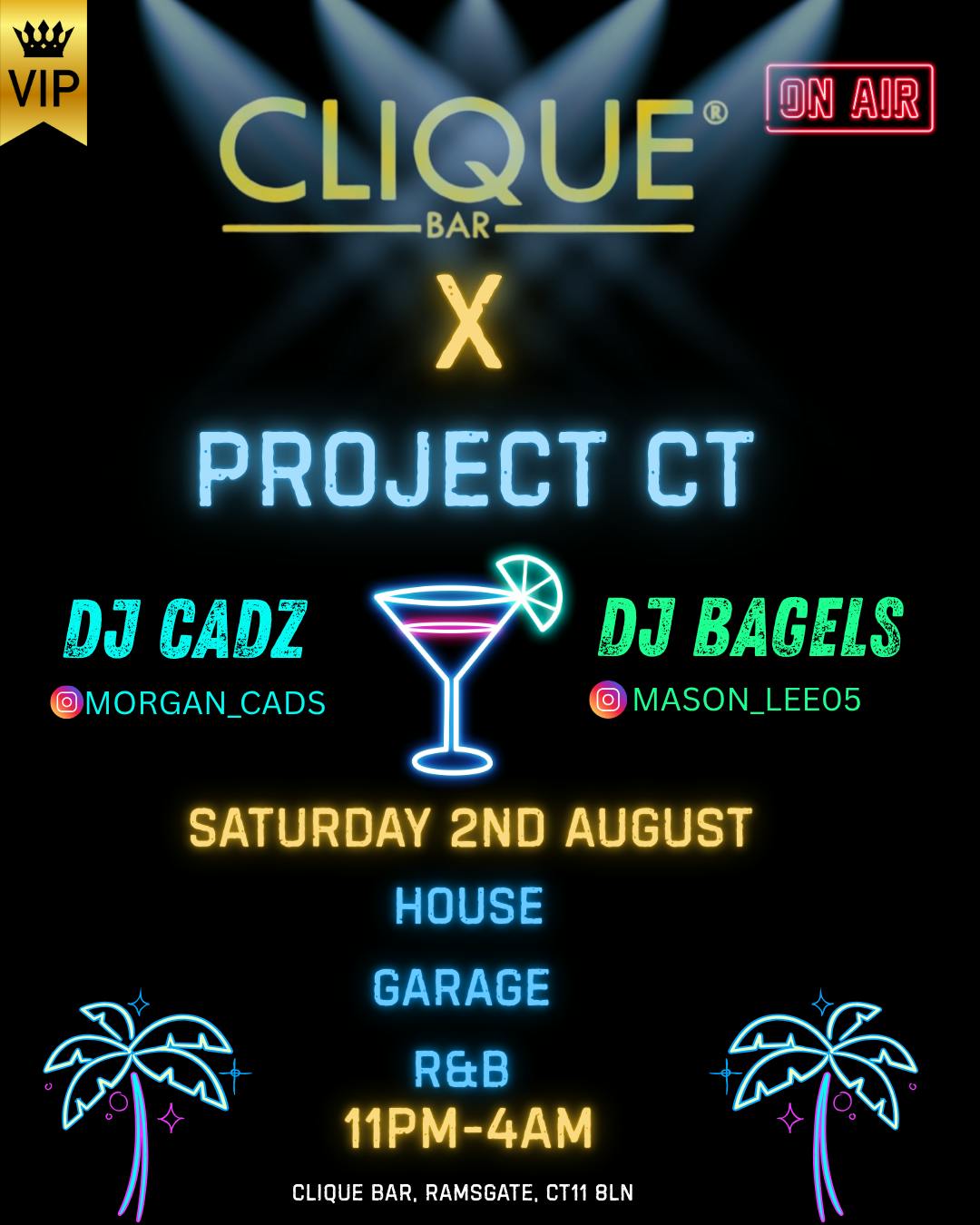 CT HOUSE PROJECT RAMSGATE at Clique Bar, Ramsgate on 2nd Aug | Fatsoma