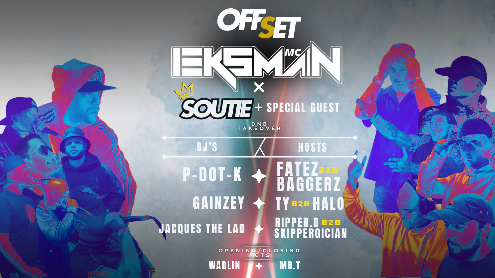 OFFSET DNB TAKEOVER: FT EKSMAN at Club Chemistry, Canterbury on 5th Sep ...