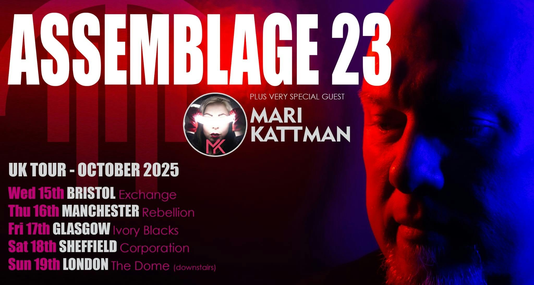 ASSEMBLAGE 23 2025 UK TOUR at Rebellion Manchester, Manchester on 16th Oct | Fatsoma