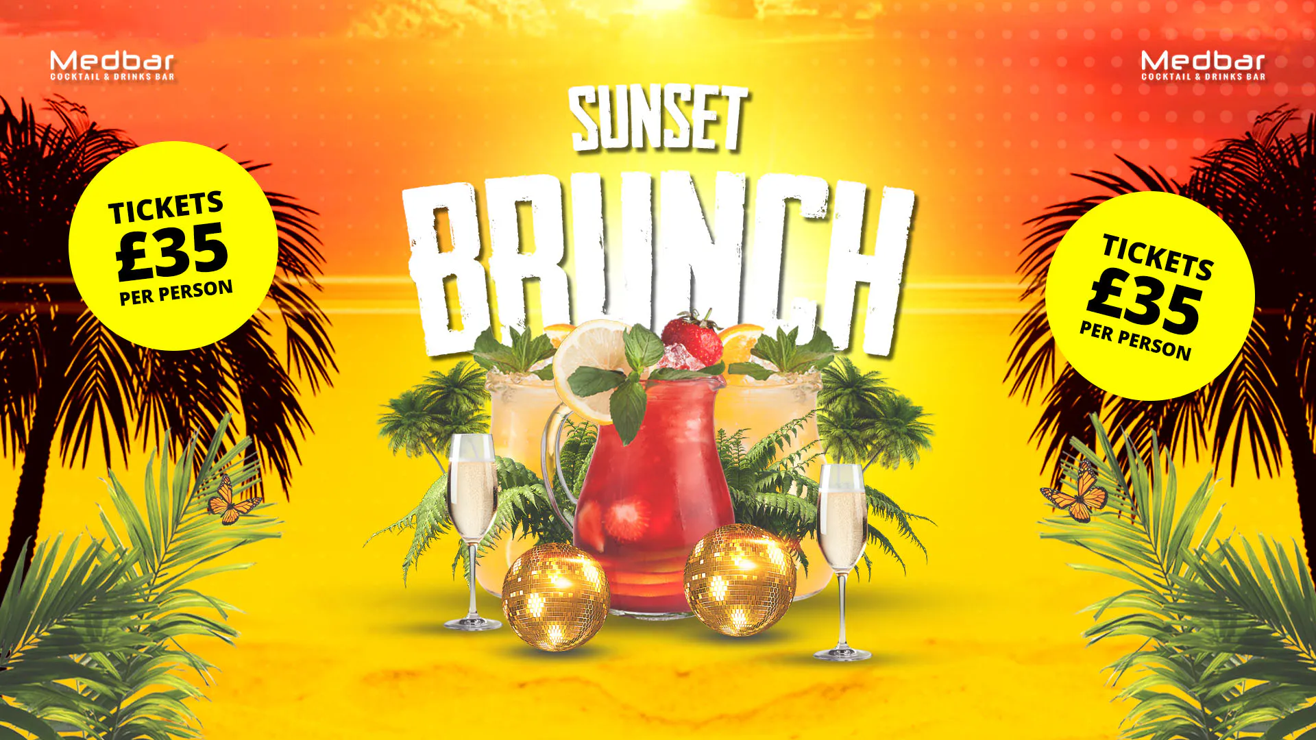 Sunset Brunch | Every Friday at Medbar Southampton, Southampton on 15th ...