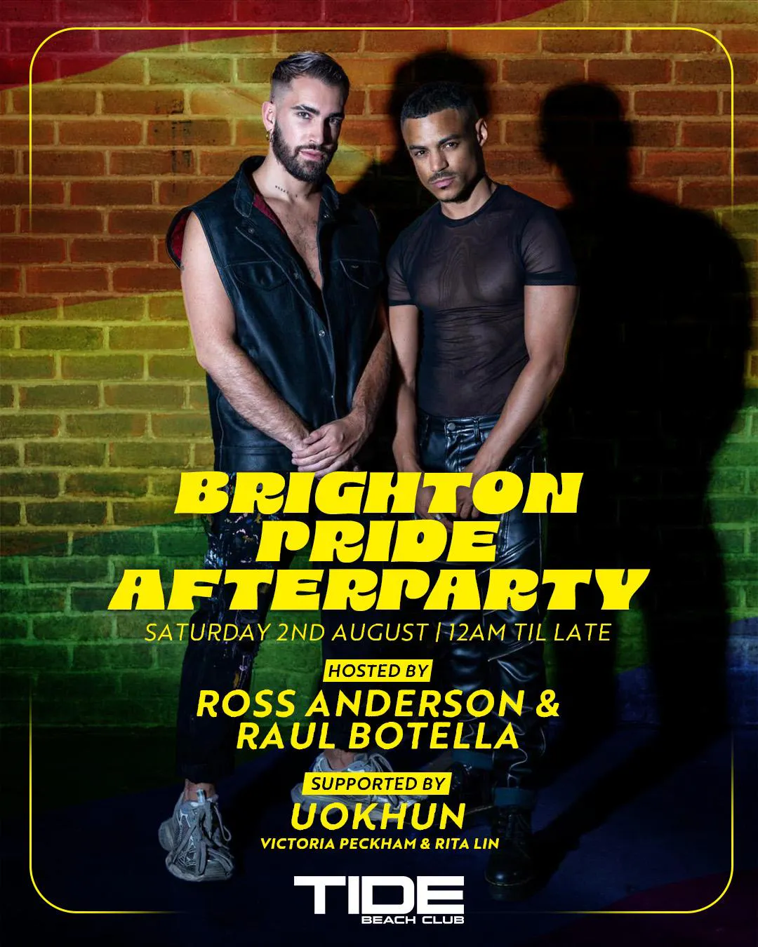 Tide Brighton Pride After Party at Tide Beach Club, Brighton and Hove ...