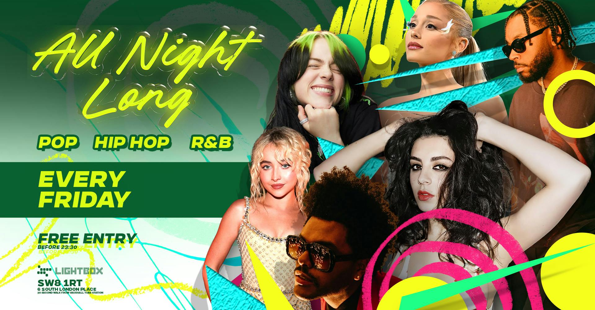 FREE TICKETS - Pop & RnB - All Night Long at Lightbox, London on 1st Aug | Fatsoma