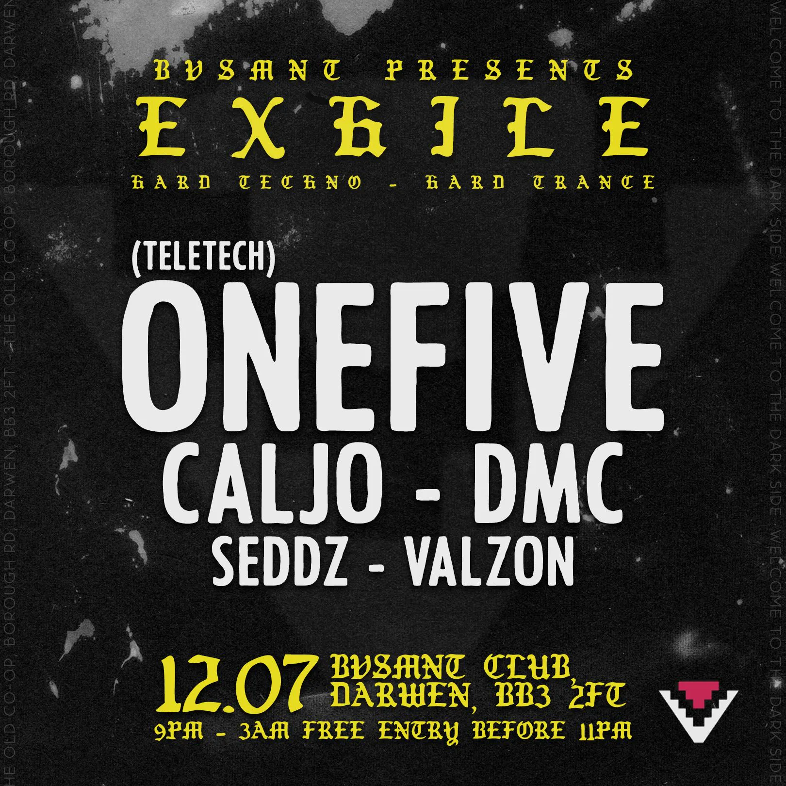 EXHILE - ONEFIVE at BVSMNT, Darwen on 12th Jul | Fatsoma