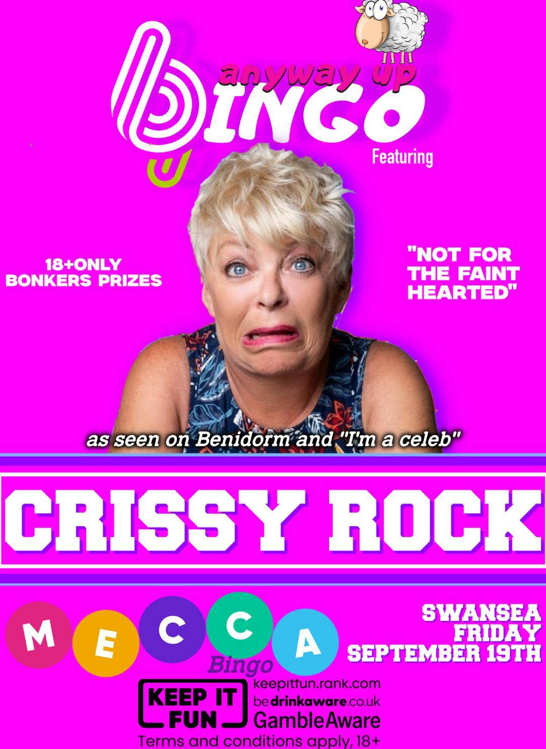 Anyway Up Bingo Present Crissy Rock Live at Swansea Mecca Bingo at ...