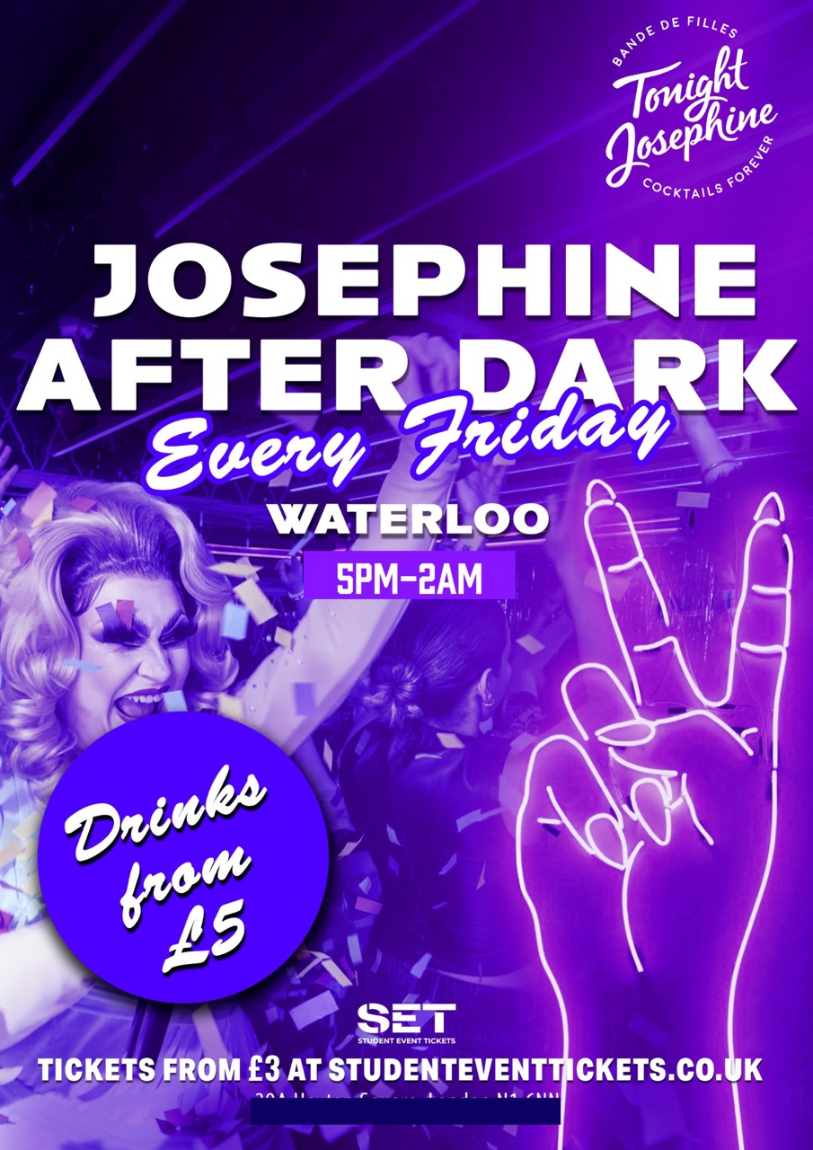 JOSEPHINE AFTER DARK WATERLOO FRIDAY 15TH AUGUST at Tonight Josephine ...