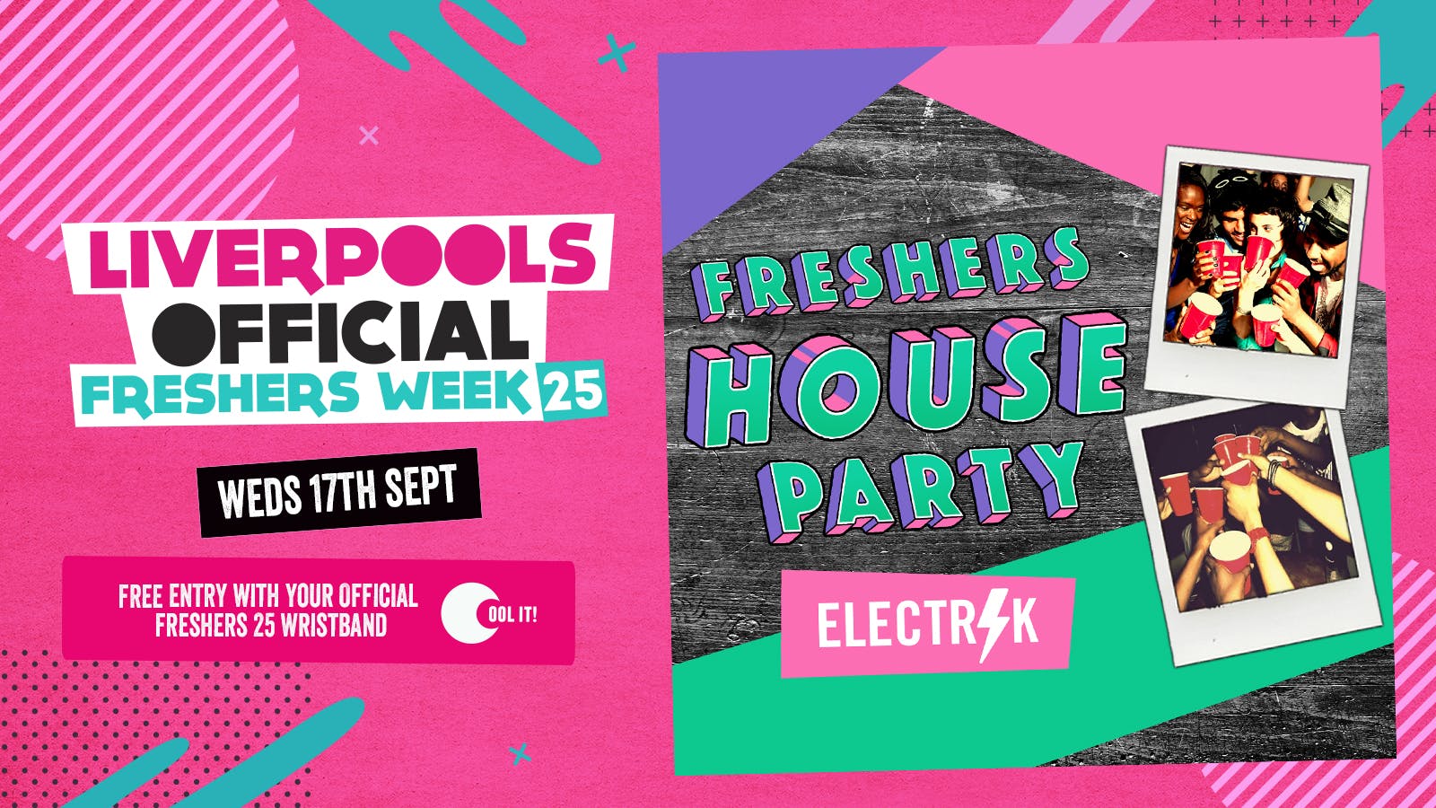DAY 4 - OFFICIAL EVENT 2 - THE FRESHERS HOUSE PARTY 🥤🏠🪩 at Electrik ...