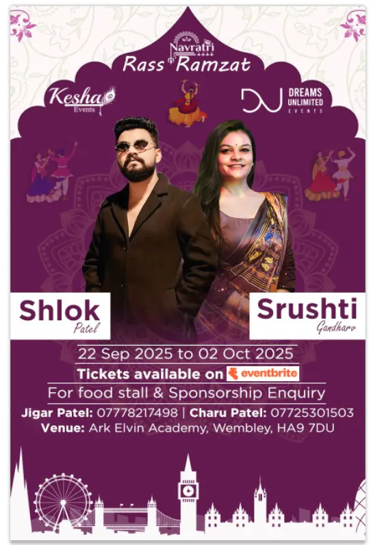 Navratri Garba raas Ramzat with Rockstar Shlok Patel 2025 at Ark Elvin ...