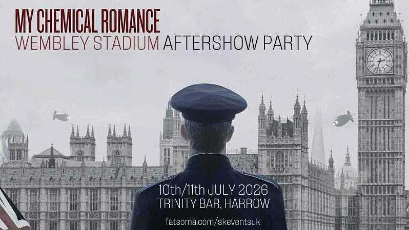 My Chemical Romance Wembley Stadium Aftershow Party - Trinity Bar ...