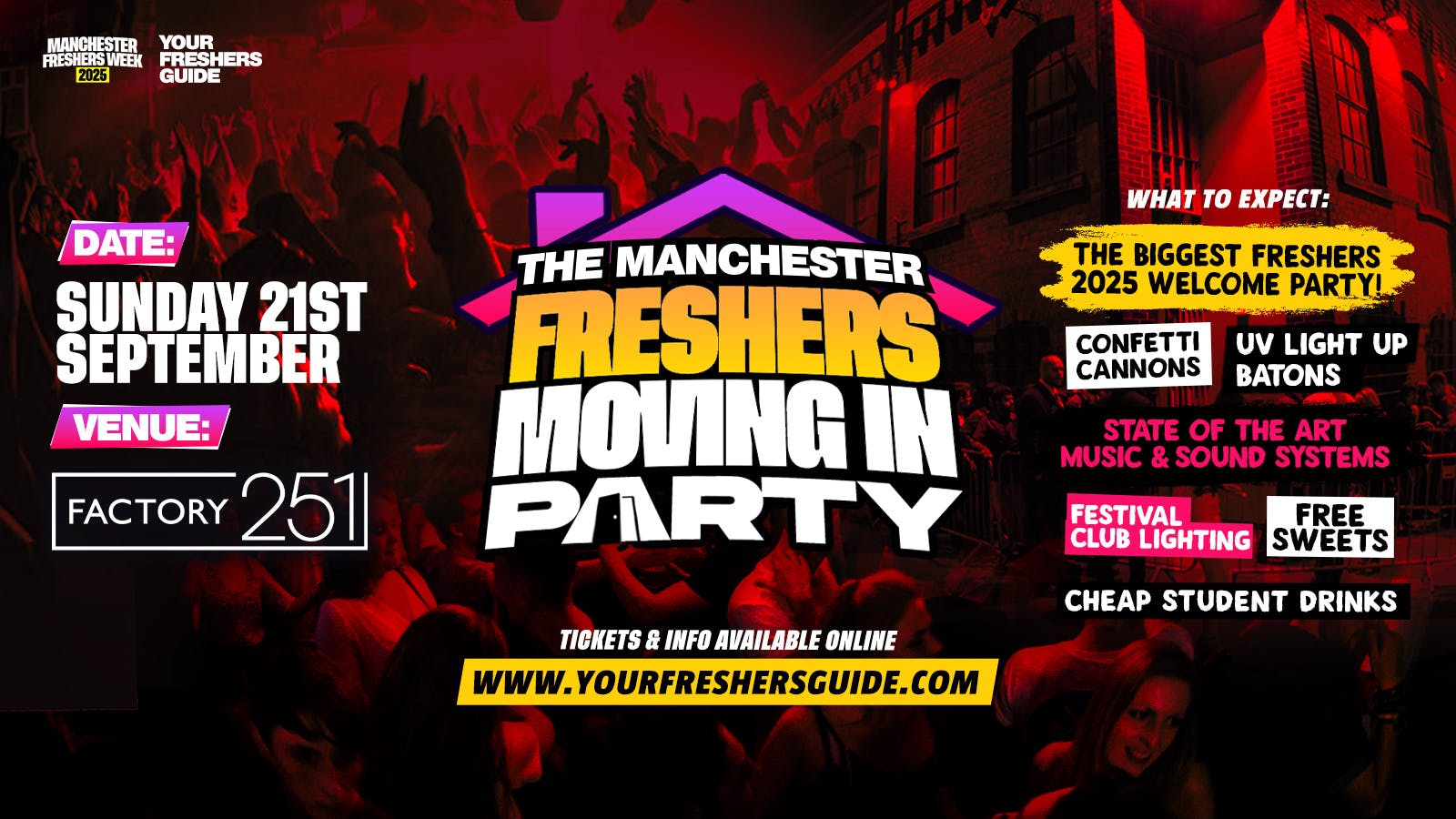 The Manchester Moving in Party | Manchester Freshers 2025 at FAC251 ...