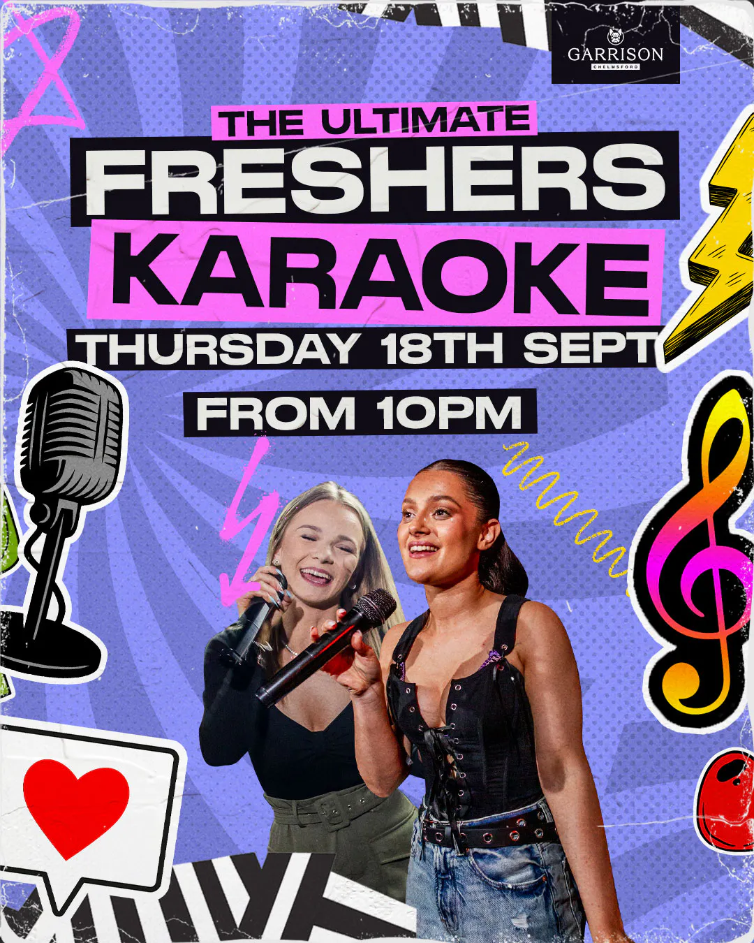 The Ultimate Freshers Karaoke Night! at The Garrison Tavern, Chelmsford ...