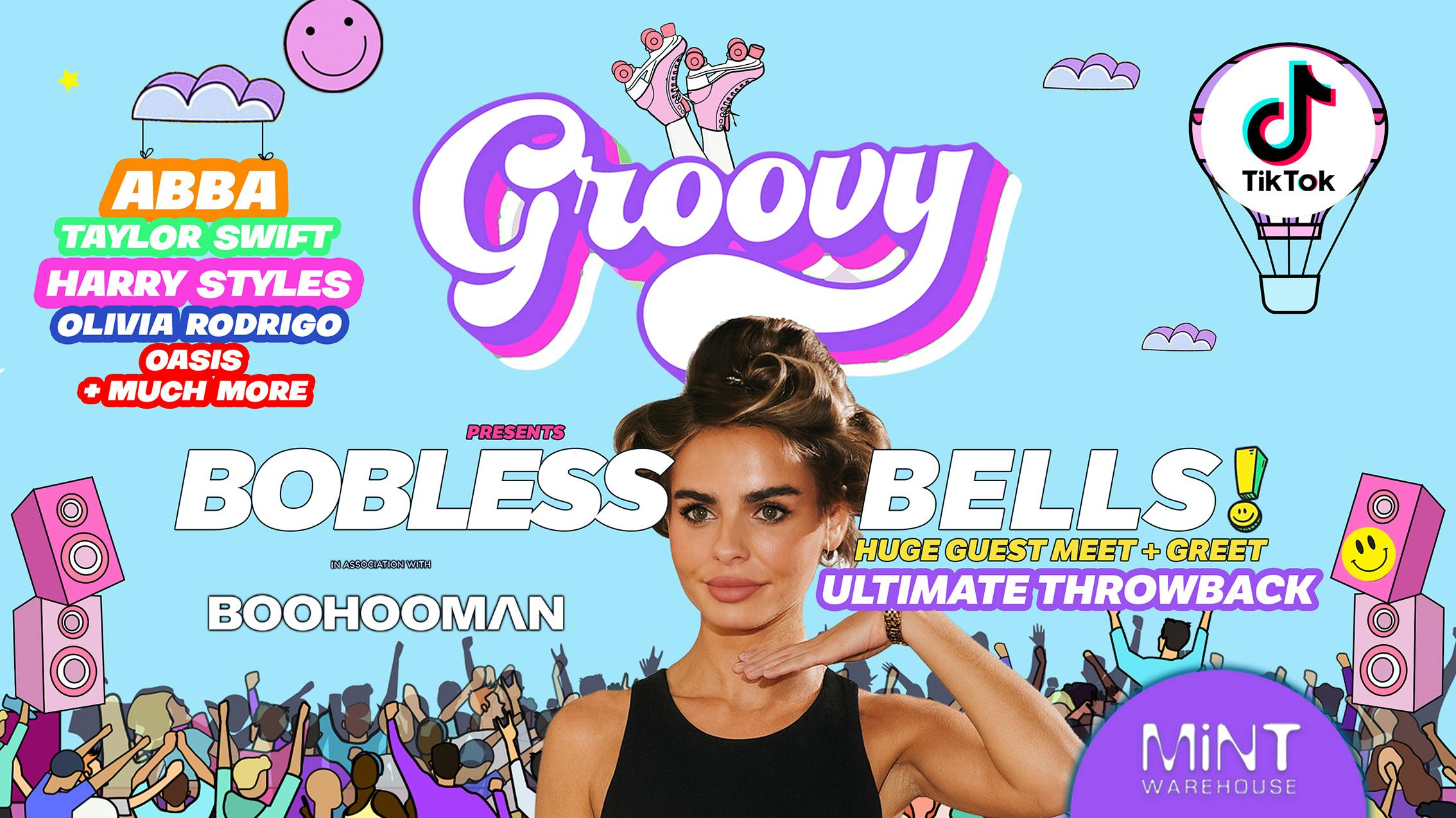 ULTIMATE FRESHERS presents GROOVY with BOBLESS BELLS 🪩 LEEDS FRESHERS 2025 🪩 🎉 ☮️ THE ULTIMATE ...
