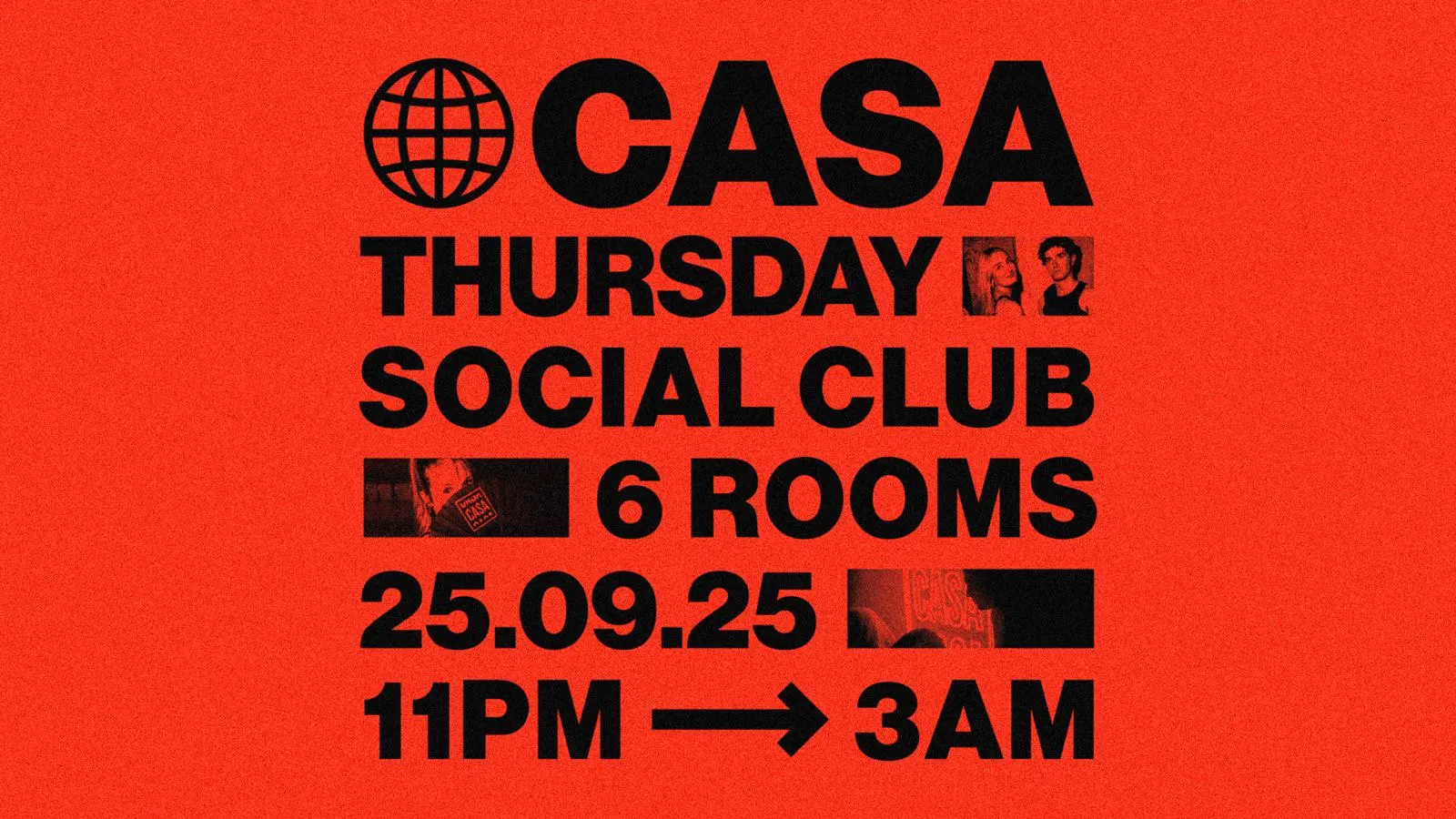 CASA: WELCOME TO OUR HOUSE // 5 ROOMS OF MUSIC // FRESHERS THURSDAY ...