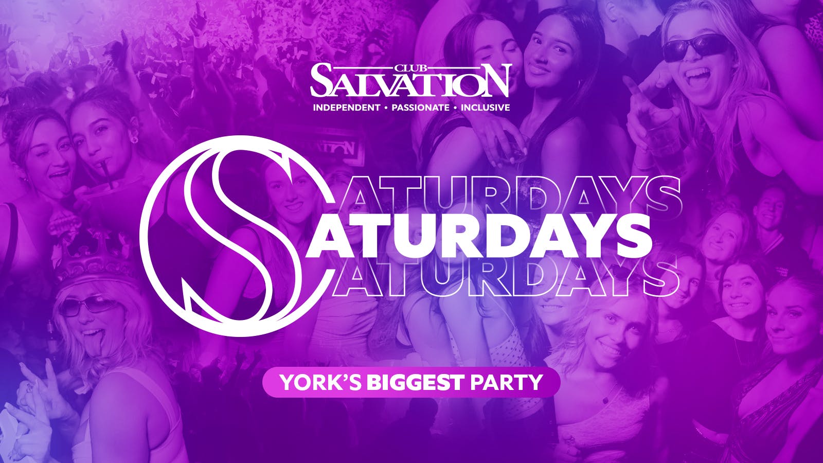 SALVATION SATURDAYS: York's Biggest Party at Salvation, York on 8th Nov ...