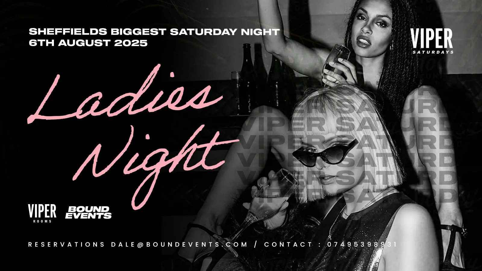 Viper Saturdays - Ladies Night at The Viper Rooms, Sheffield on 6th Sep ...