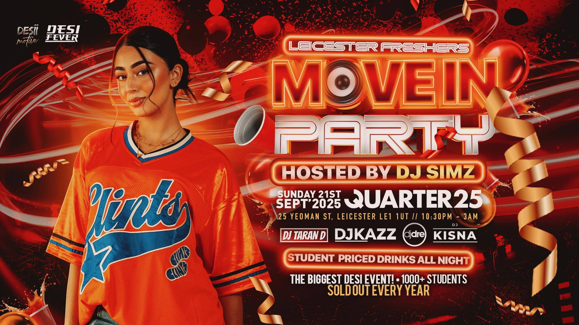 DJ Simz Hosts > Leicester Freshers 2025 (1000+ Students) ★ Sunday 21st ...