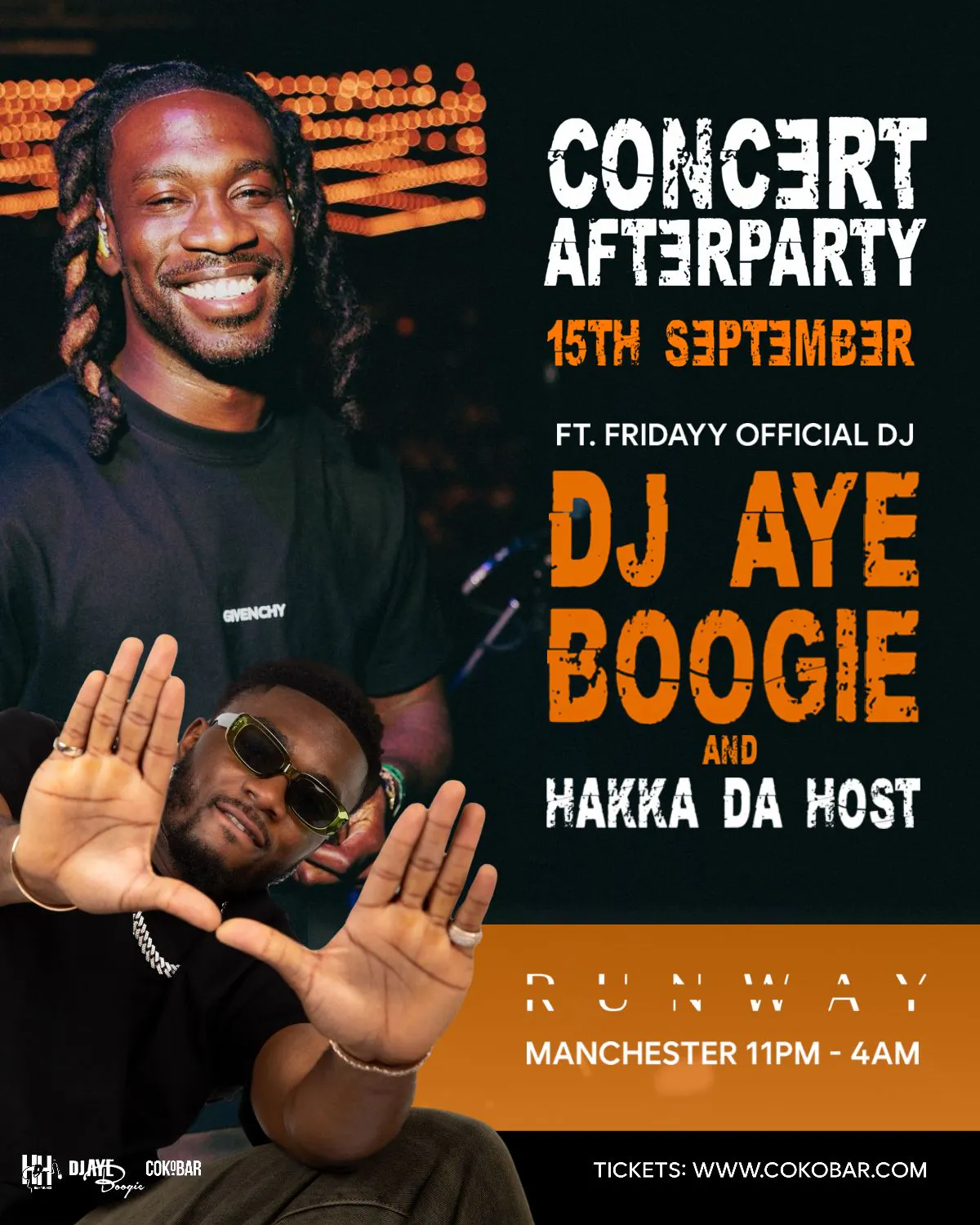 Fridayy Concert Afterparty w/ DJ Aye Boogie at Runway Manchester at ...