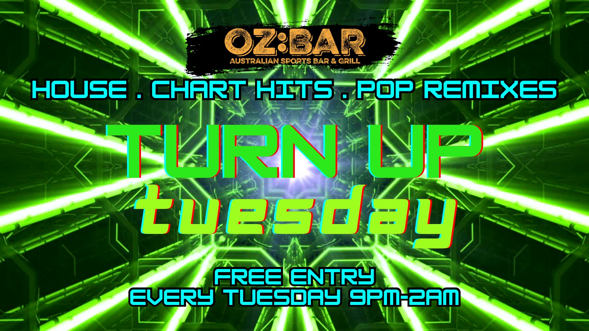 TURN UP Tuesdays | OZ:BAR | 23.09.25 at OZ Bar, Nottingham on 23rd Sep ...