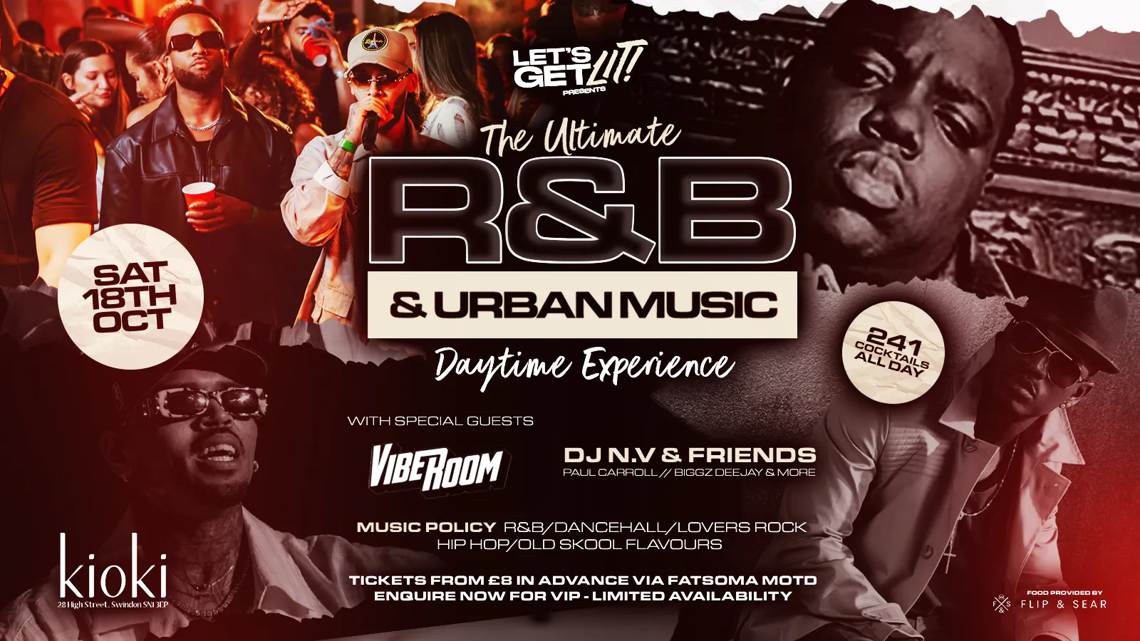 Lets get Lit! The Ultimate R&B Daytime Experience at Kioki, Swindon on ...
