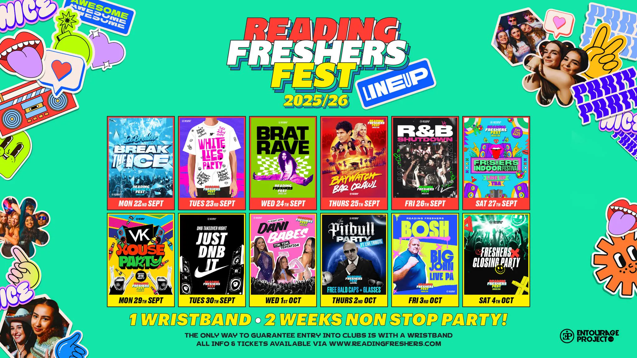 Reading Freshers Fest 25/26 - FINAL TICKETS 🎪 at Reading Student's ...