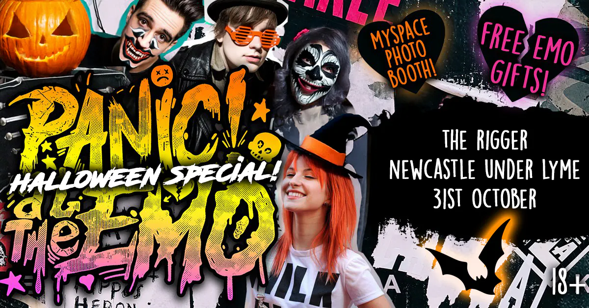Panic At The Emo: Halloween Special Clubnight at The Rigger, Newcastle ...
