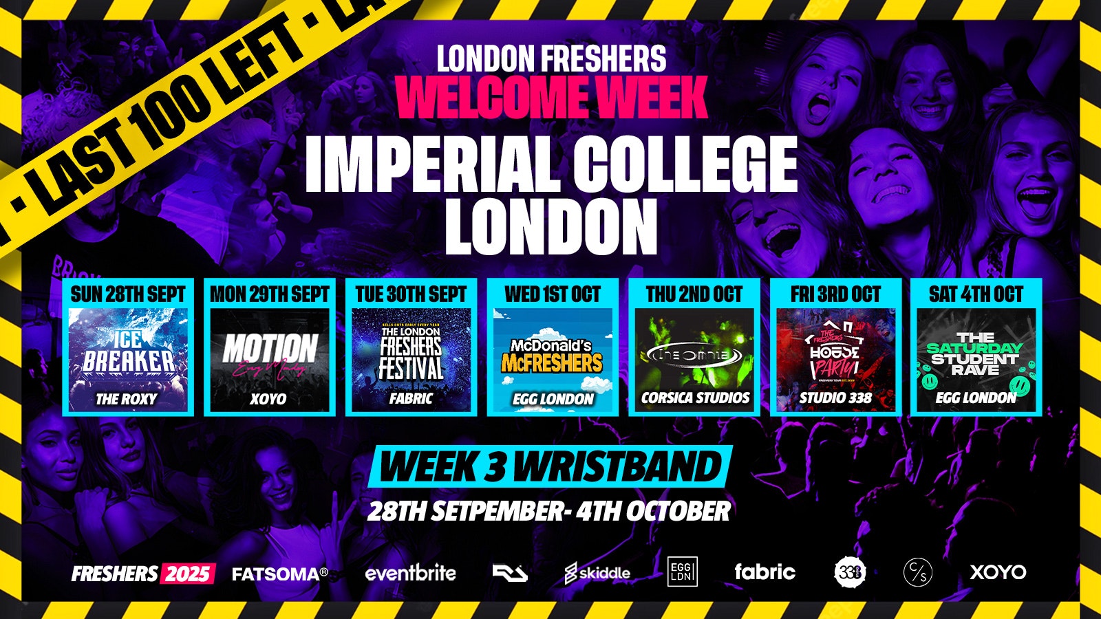 Imperial College London Freshers - London Freshers Week 2025 - [Welcome ...