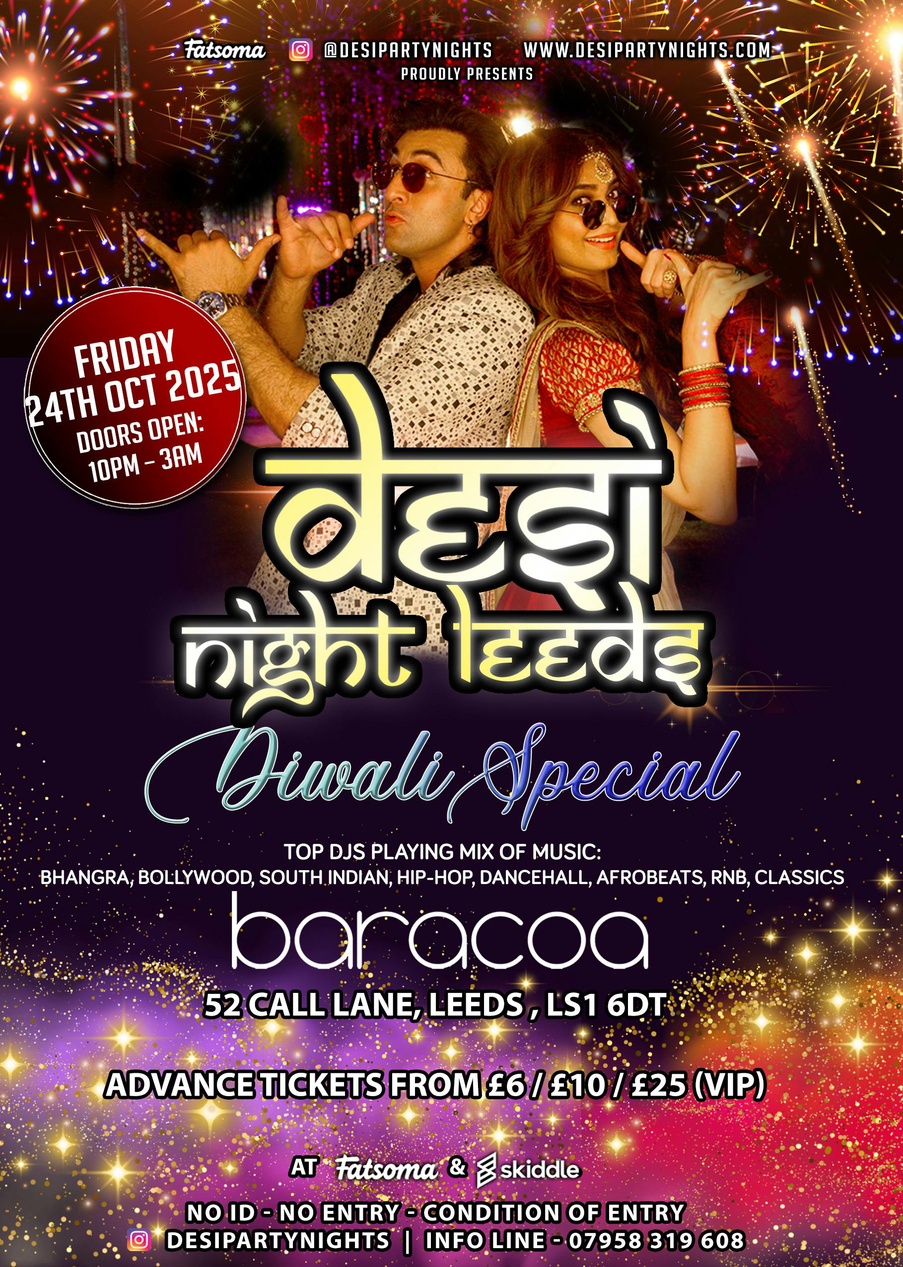 Desi Night Leeds – Diwali Special at Baracoa Luxe Bar, Leeds on 24th ...