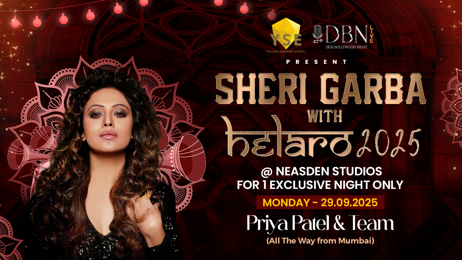 Navratri 2025 - Sheri Garba With Helaro (Neasden Studios) at Neasden ...