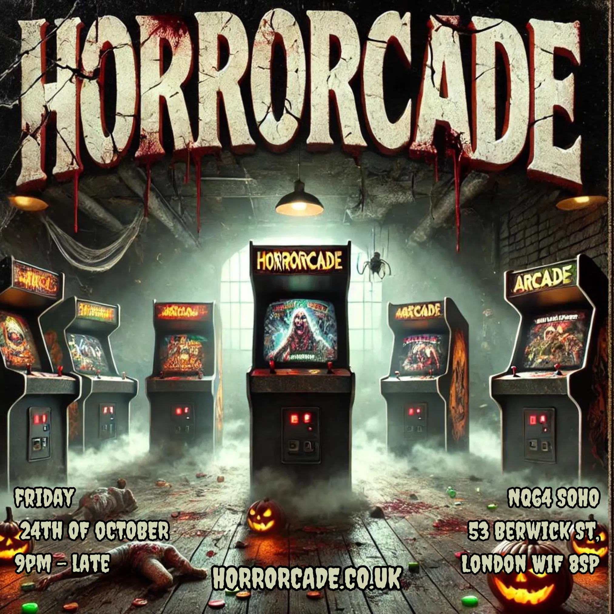 HORRORCADE - London's Biggest Halloween & Arcade Party at NQ64 Arcade ...