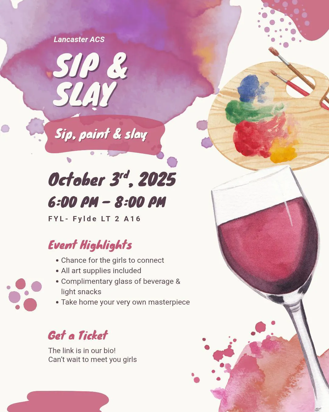 Sip & Slay: An Evening With ACS at Fylde LT2 - A16 , Lancaster on 3rd ...