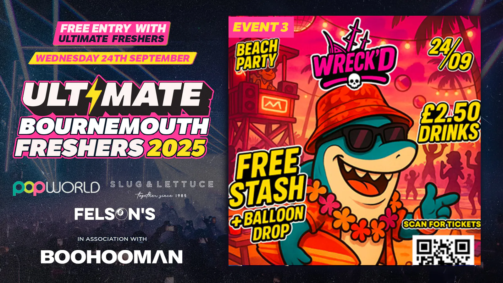 WRECK'D - BEACH PARTY! BOURNEMOUTH'S BIGGEST SOCIAL NIGHT! 🚨 FINAL 50 ...