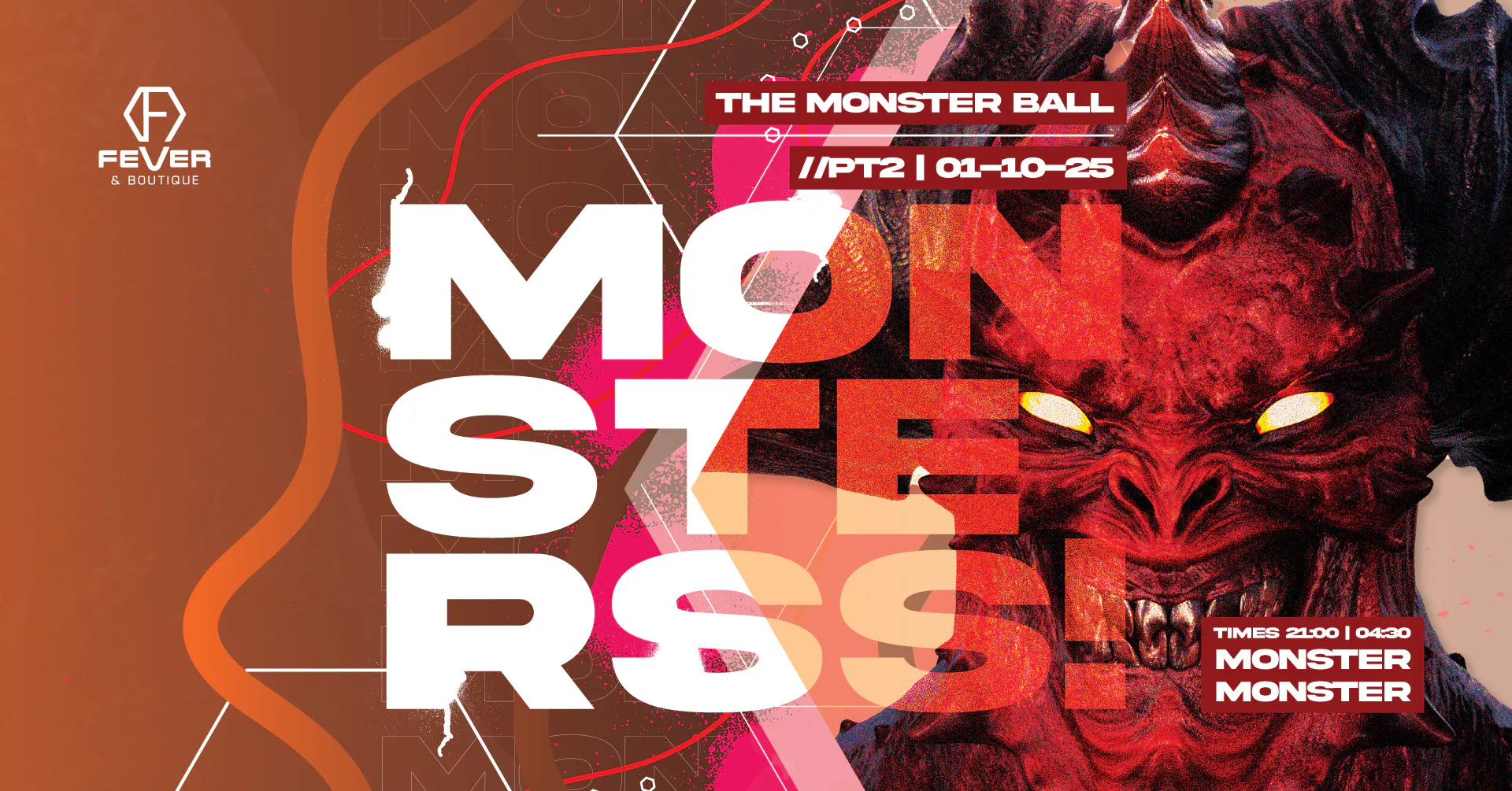MONSTERS BALL Halloween Pt2 at Fever - Exeter, Exeter on 1st Nov 2025 ...