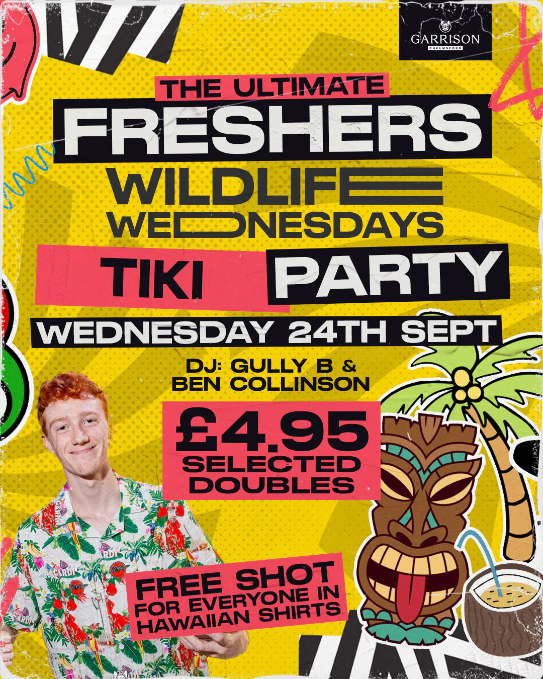 🌺🐒 The Ultimate Freshers: Tiki Party 🌴🦜 at The Garrison Tavern ...