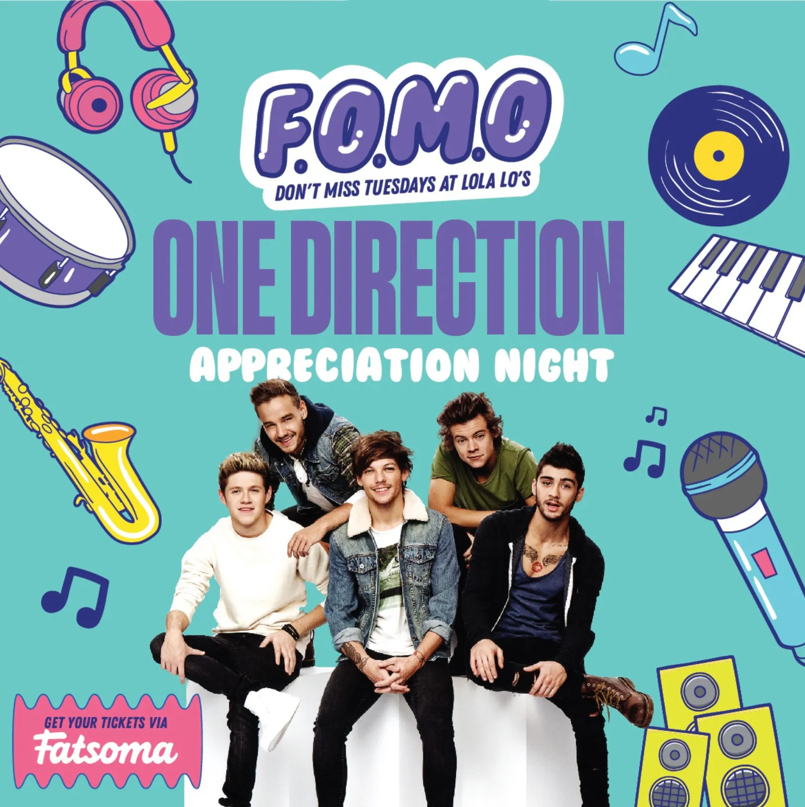ONE DIRECTION APPRECIATION NIGHT🕺 at Reading Lola Lo, Reading on 14th ...