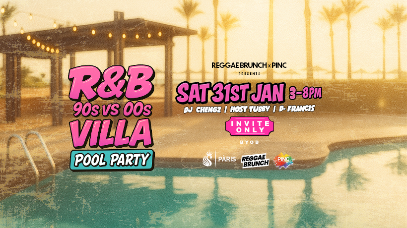 RnB Villa Pool party- RB x PINC presents: - ST LUCIA - Sat 31st Jan at ...