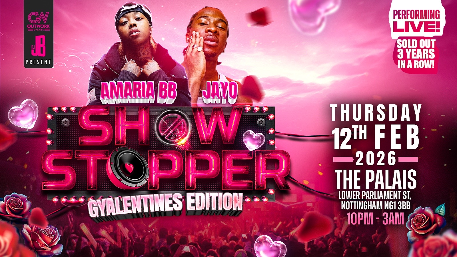 SHOWSTOPPER GYALENTINES EDITION | JAYO X AMARIA BB PERFORMING LIVE | at ...