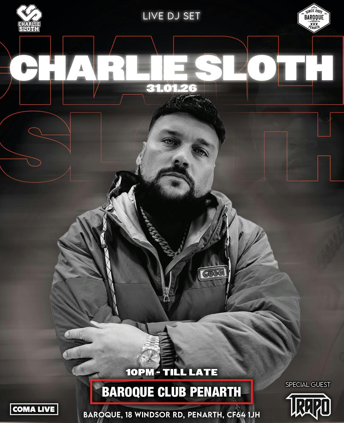Charlie Sloth & SPECIAL GUEST PERFORMANCE K-TRAP Live at Baroque – (AU ...